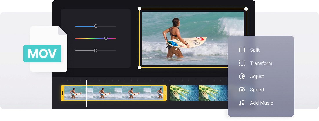 MOV Editor — Clideo